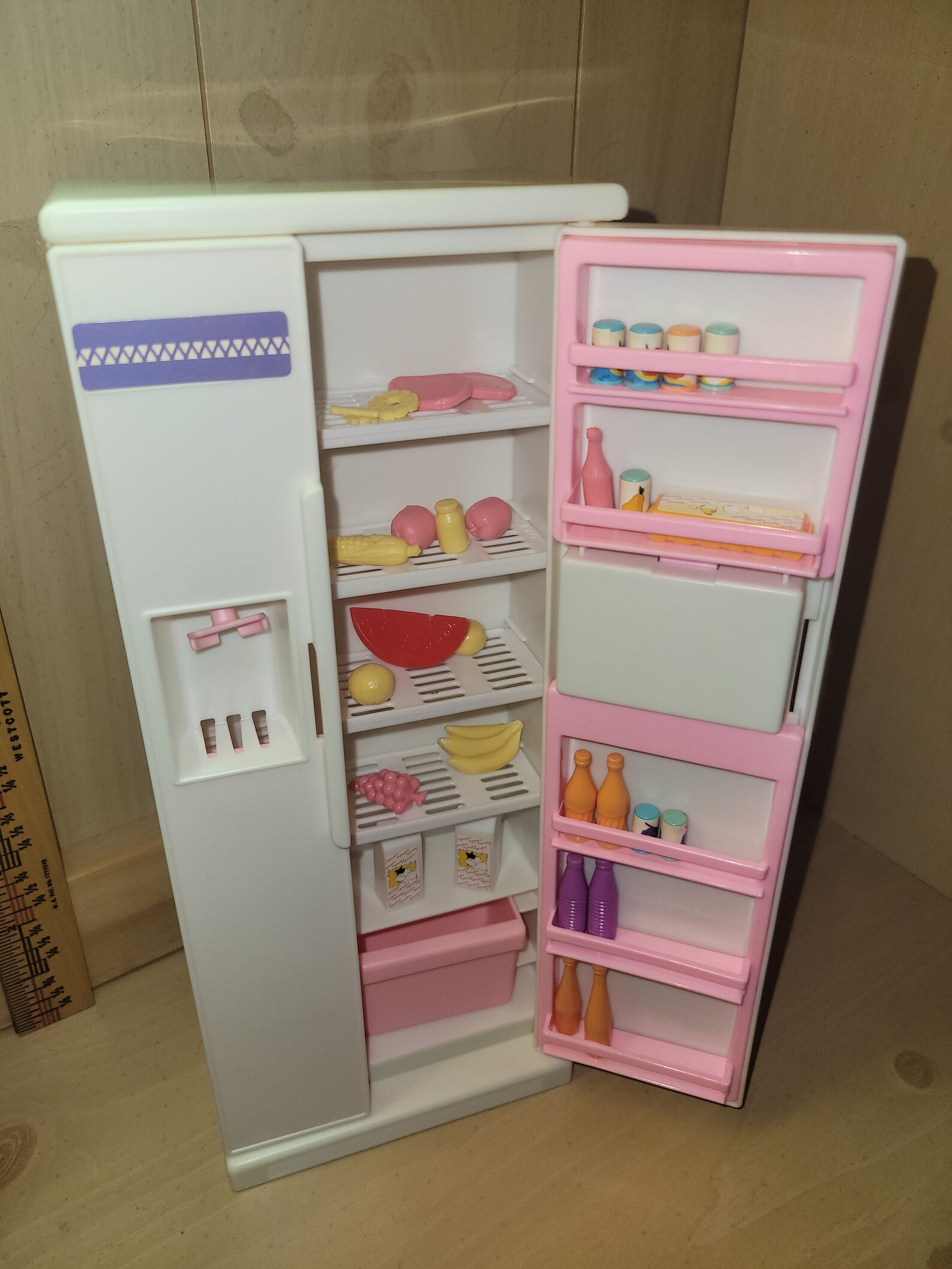 Vintage 1992 Mattel Barbie 'fun Fridge' COMPLETE Set - Etsy