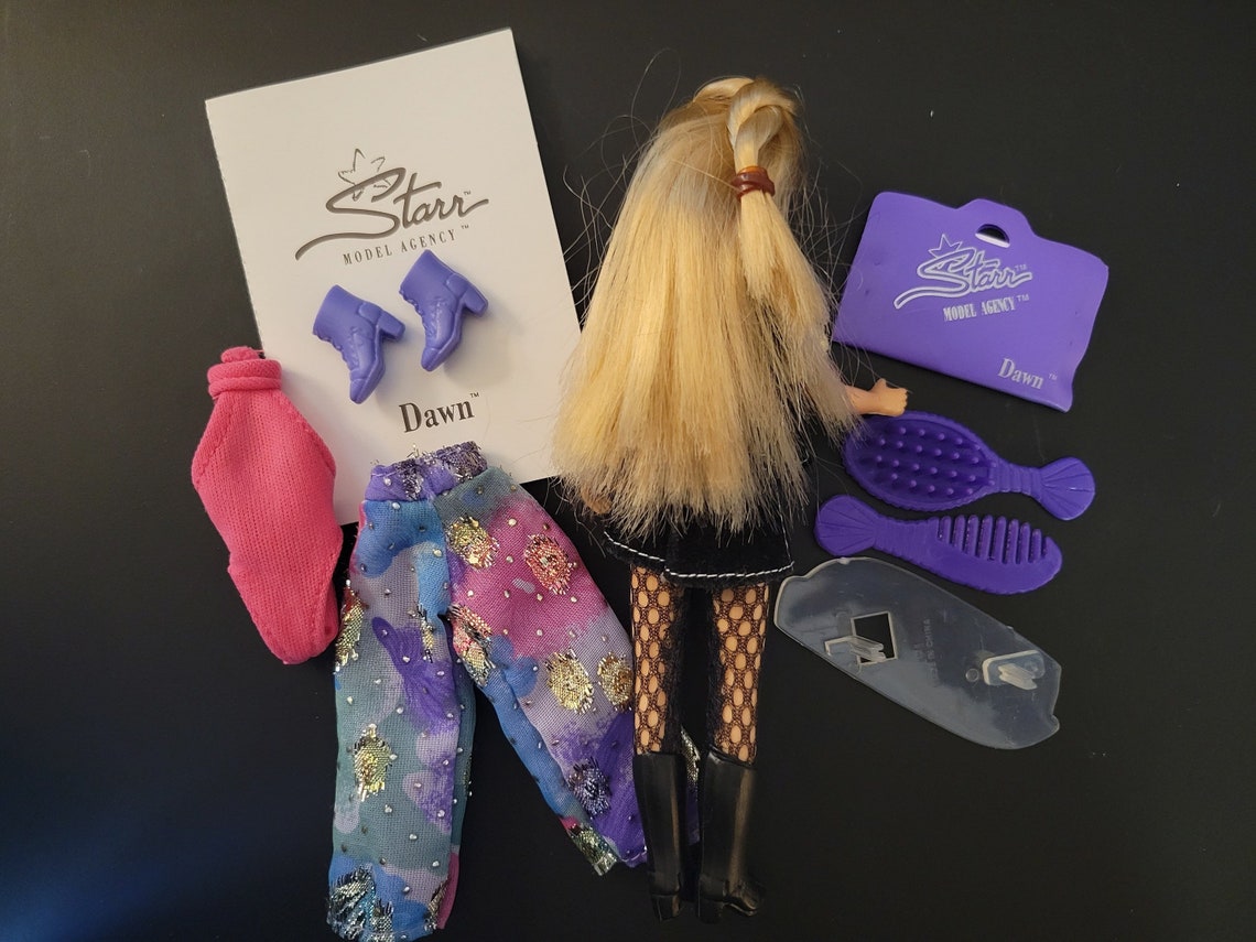 Vintage 90's Starr Modeling Agency Dolls 'totally Trendy DAWN' COMPLETE ...
