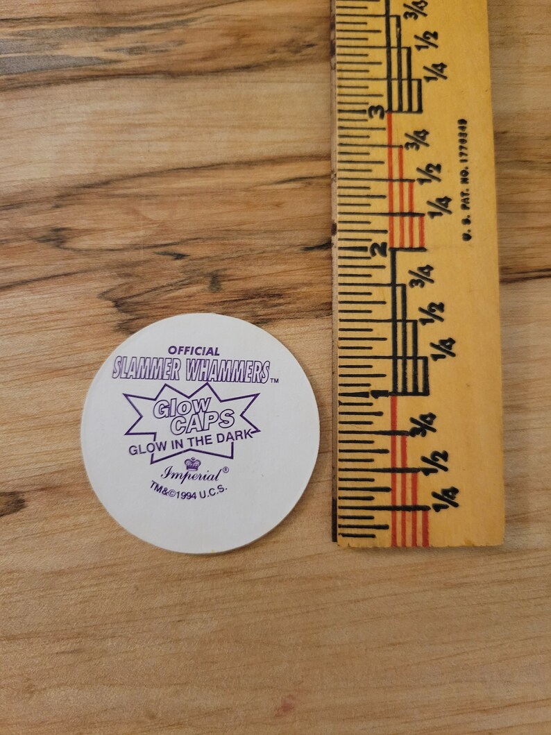 Vintage 1994 'monsters Mt. Rushmore' Glow CAPS Slammer Whammers! Pog - Etsy