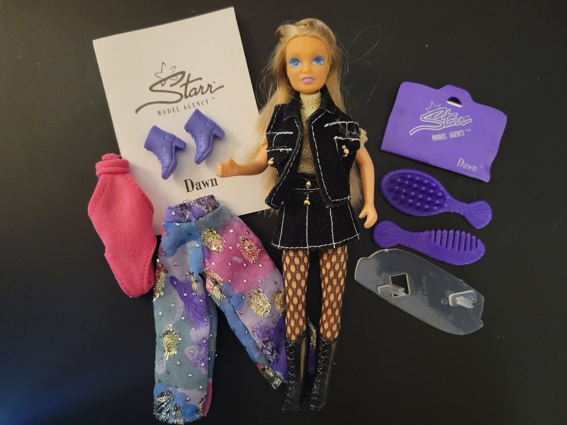 Vintage 90's Starr Modeling Agency Dolls 'totally Trendy DAWN' COMPLETE ...