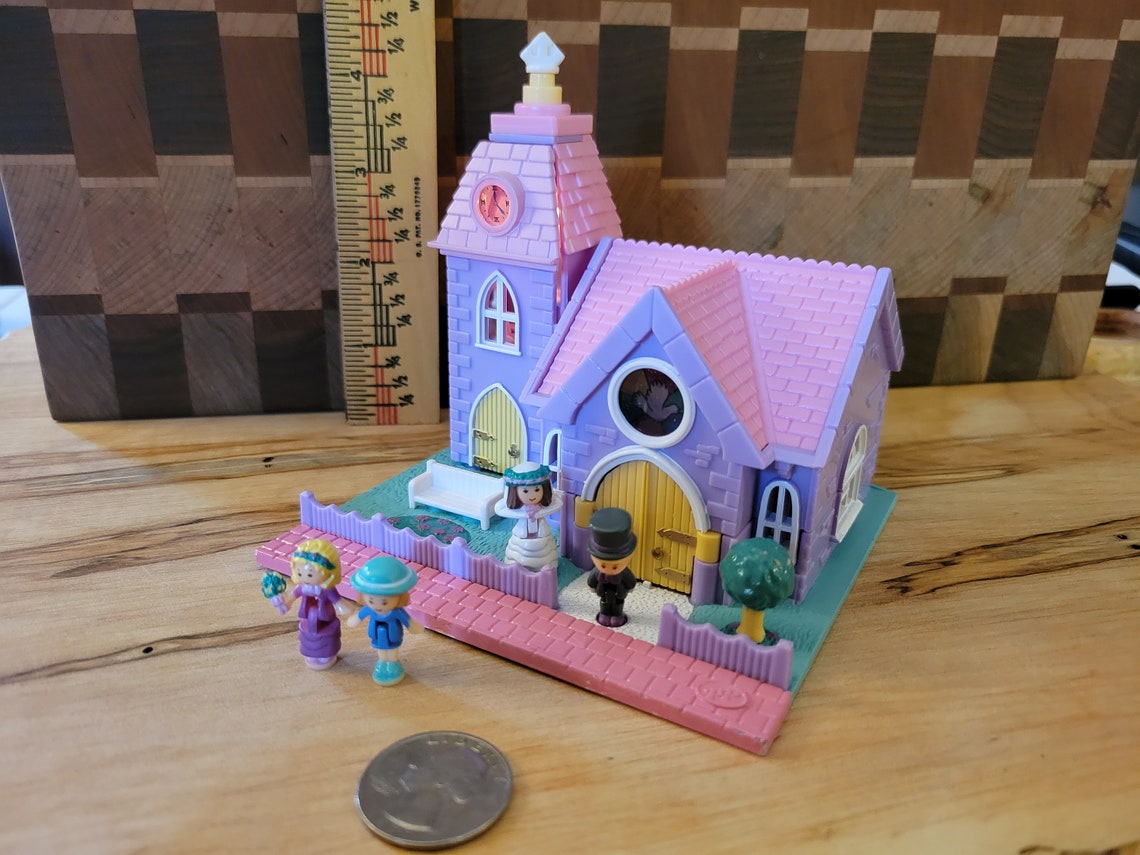 Vintage 1993 Polly Pocket Church Complete Set by Bluebird Toys Plc. - Etsy