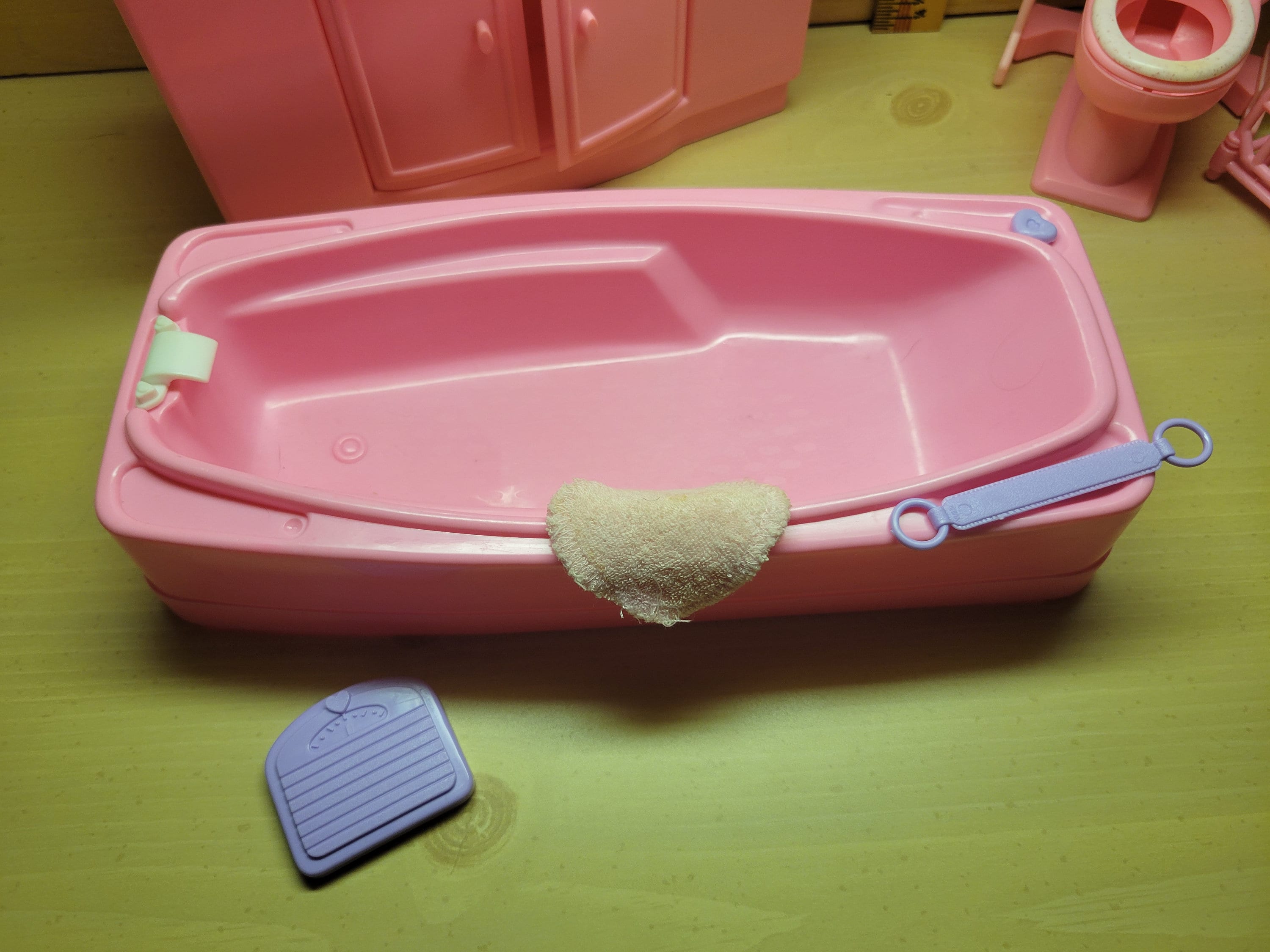 Vintage 1993 Mattel Barbie 'bathroom Playset' Complete Set - Etsy