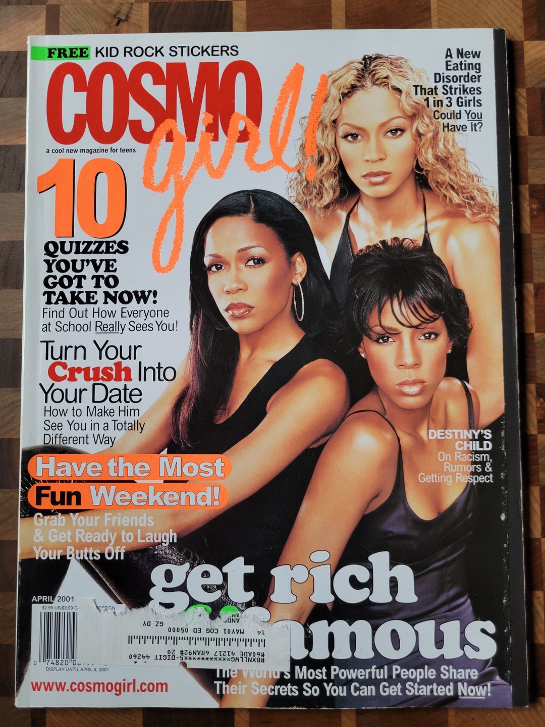 Vintage COSMOGIRL April 2001 Feat. Destiny's Child - Etsy