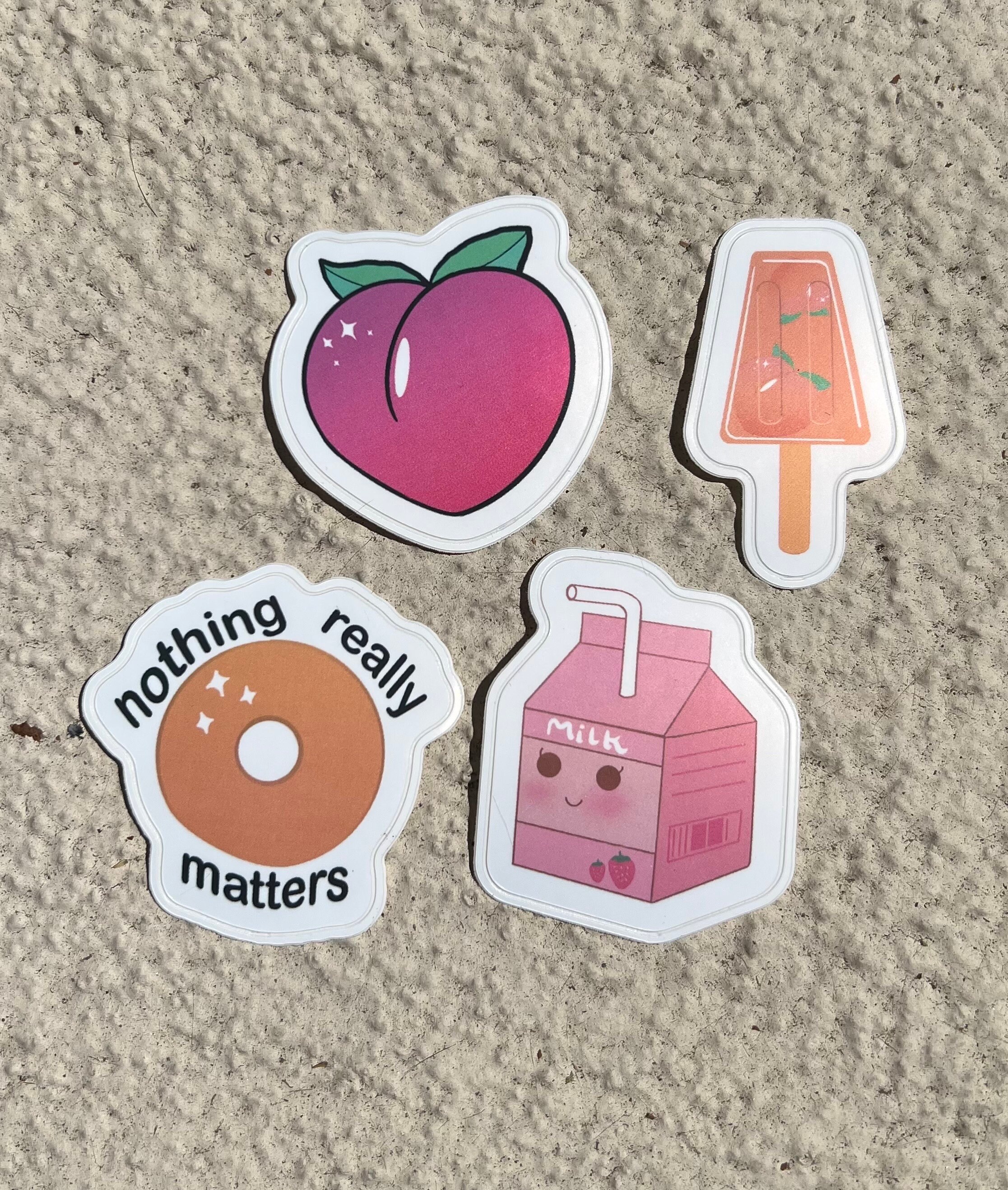 Kawaii Peachy Sticker - Etsy