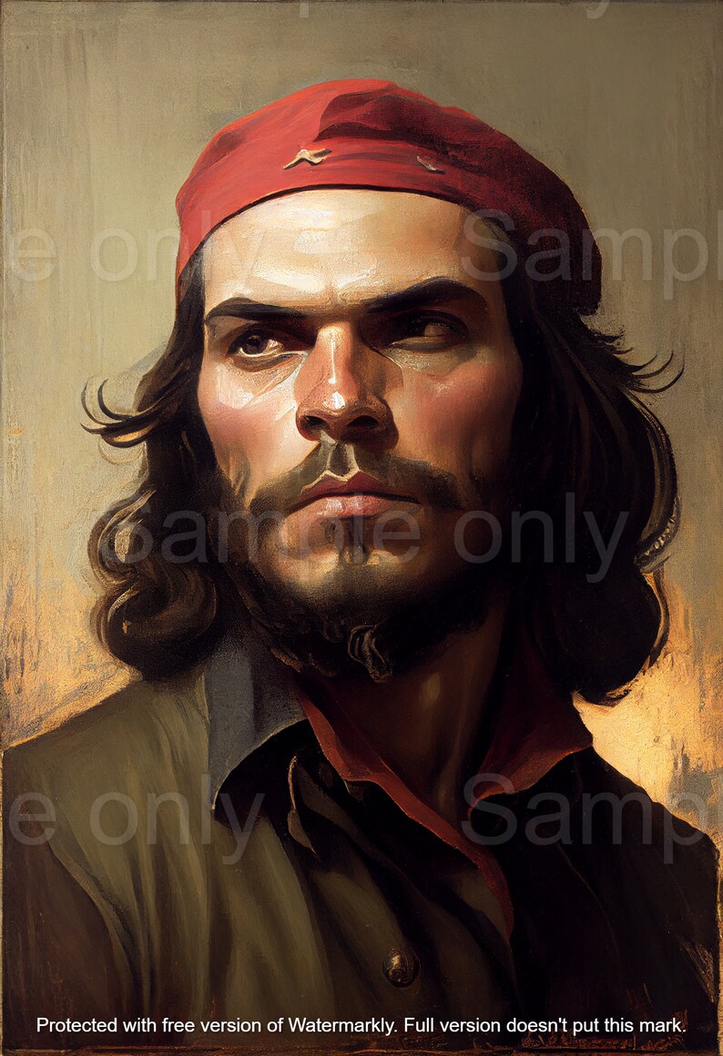 The Spirit of Che Guevara Art Print Large Oil Painting - Etsy