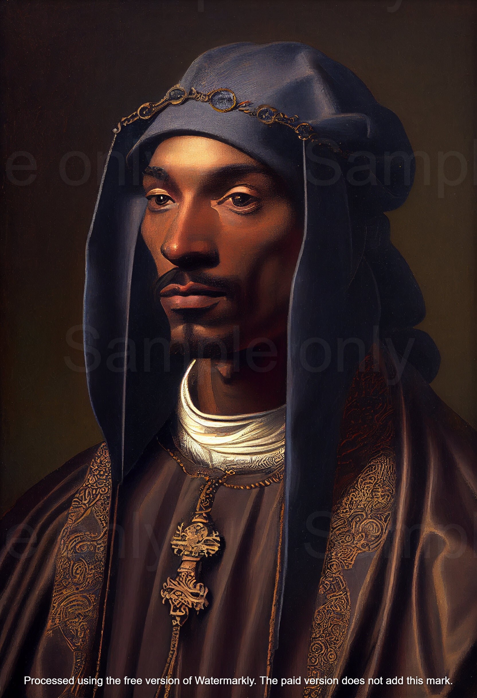 Saint Snoopus the Divine Classical Wall Art Painting Snoop - Etsy