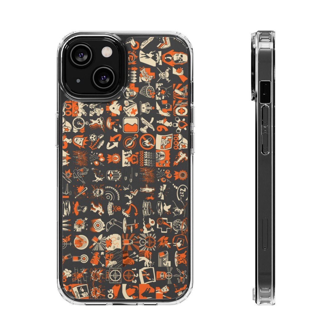 Team Fortress TF2 Themed Clear Phone Case, Gamer Gift, Video Game ...