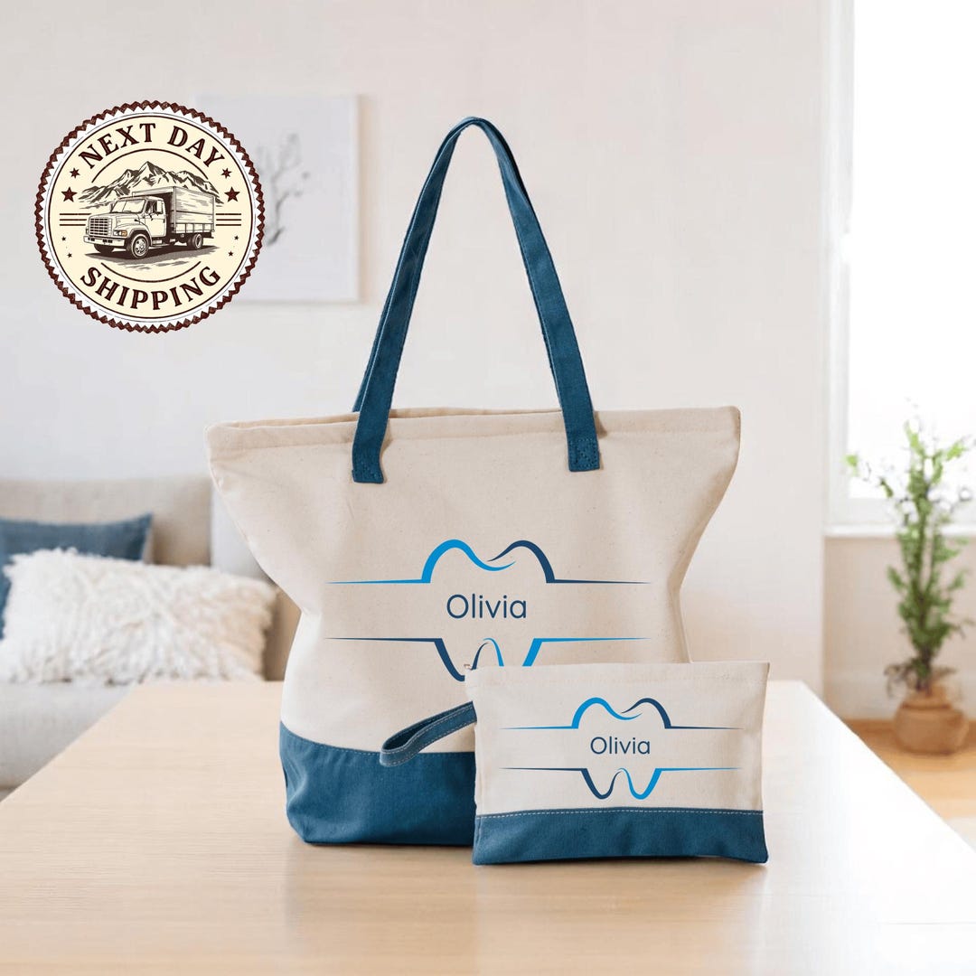 Custom Dental Tote Bag, Personalized Gift for Dentist, Hygienist ...
