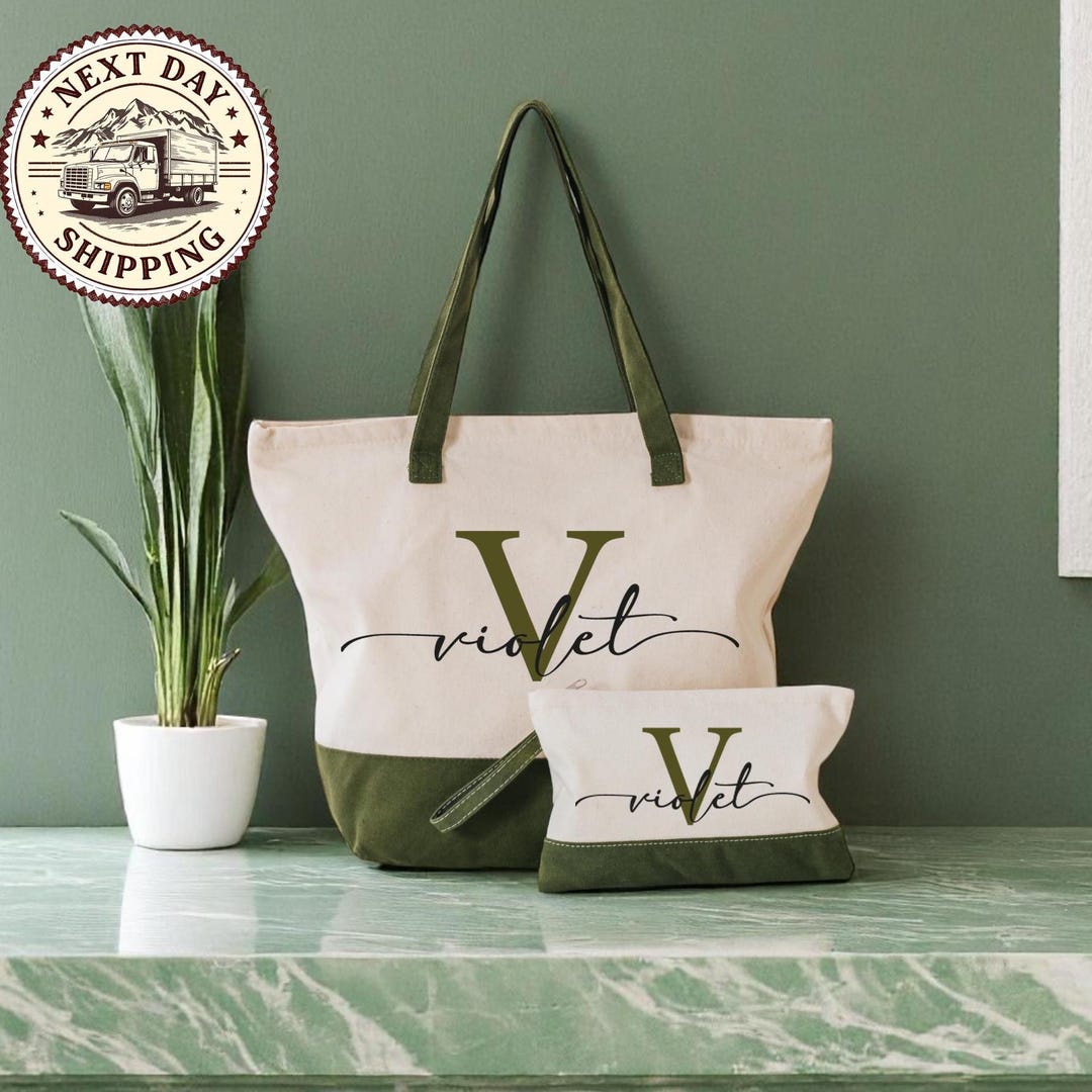Customized Name Tote Bag, Personalized Name Tote Bag, Canvas Tote Bag ...