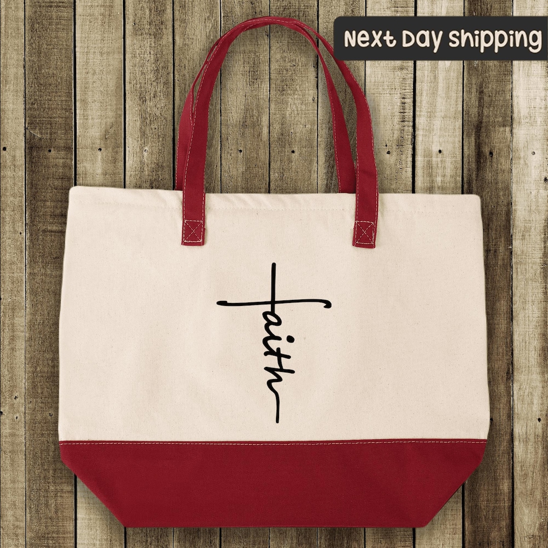 Faith Christian Tote Bag, Bible Verse Tote Bag, Christian Tote Bag, Jesus Tote Bag, Religious ...
