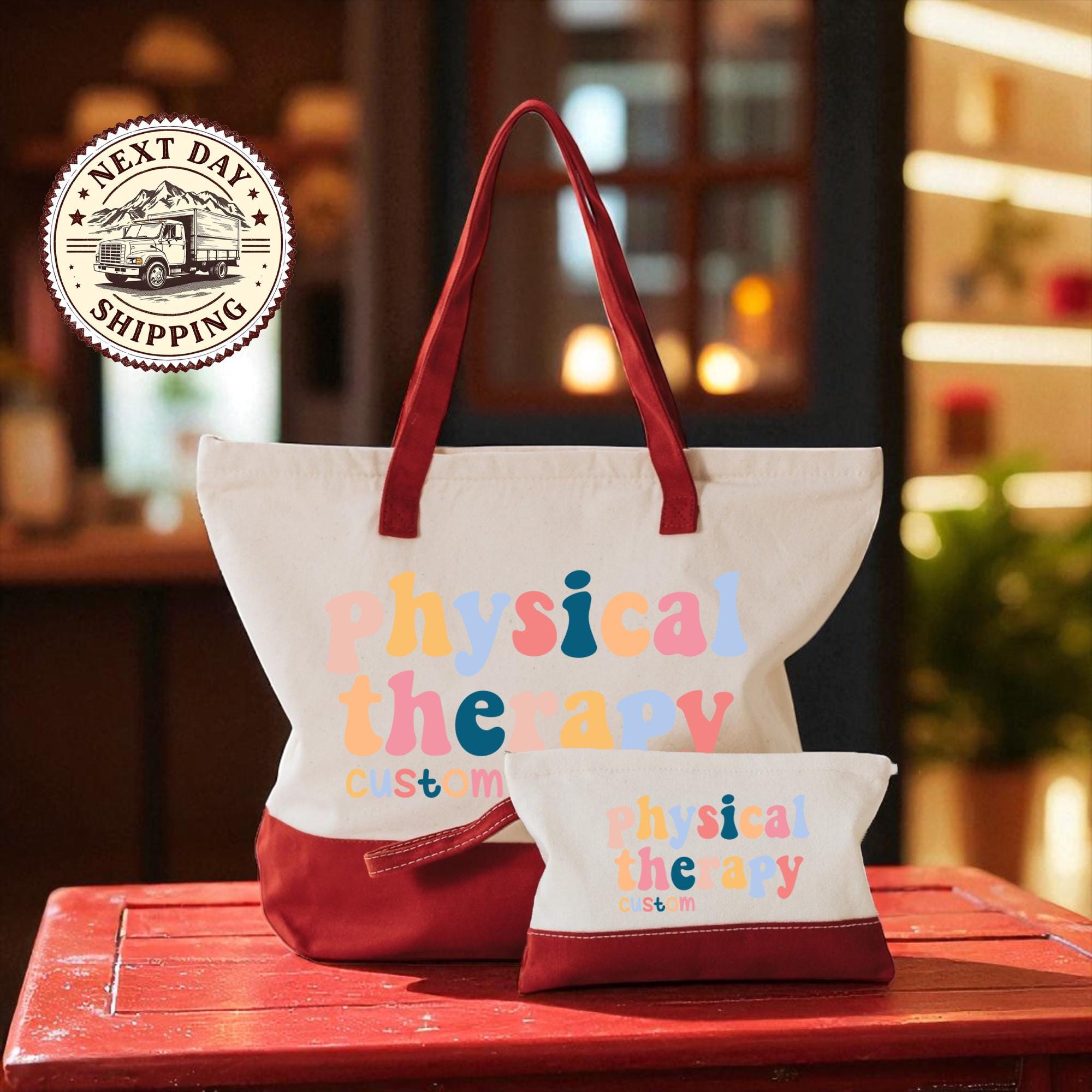 Custom Physical Therapy Tote Bag, Physical Therapist Gift, Cute PT Grad ...