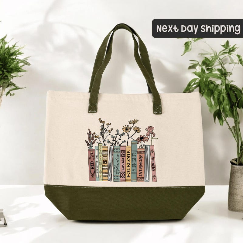Reading Tote Bag - Etsy