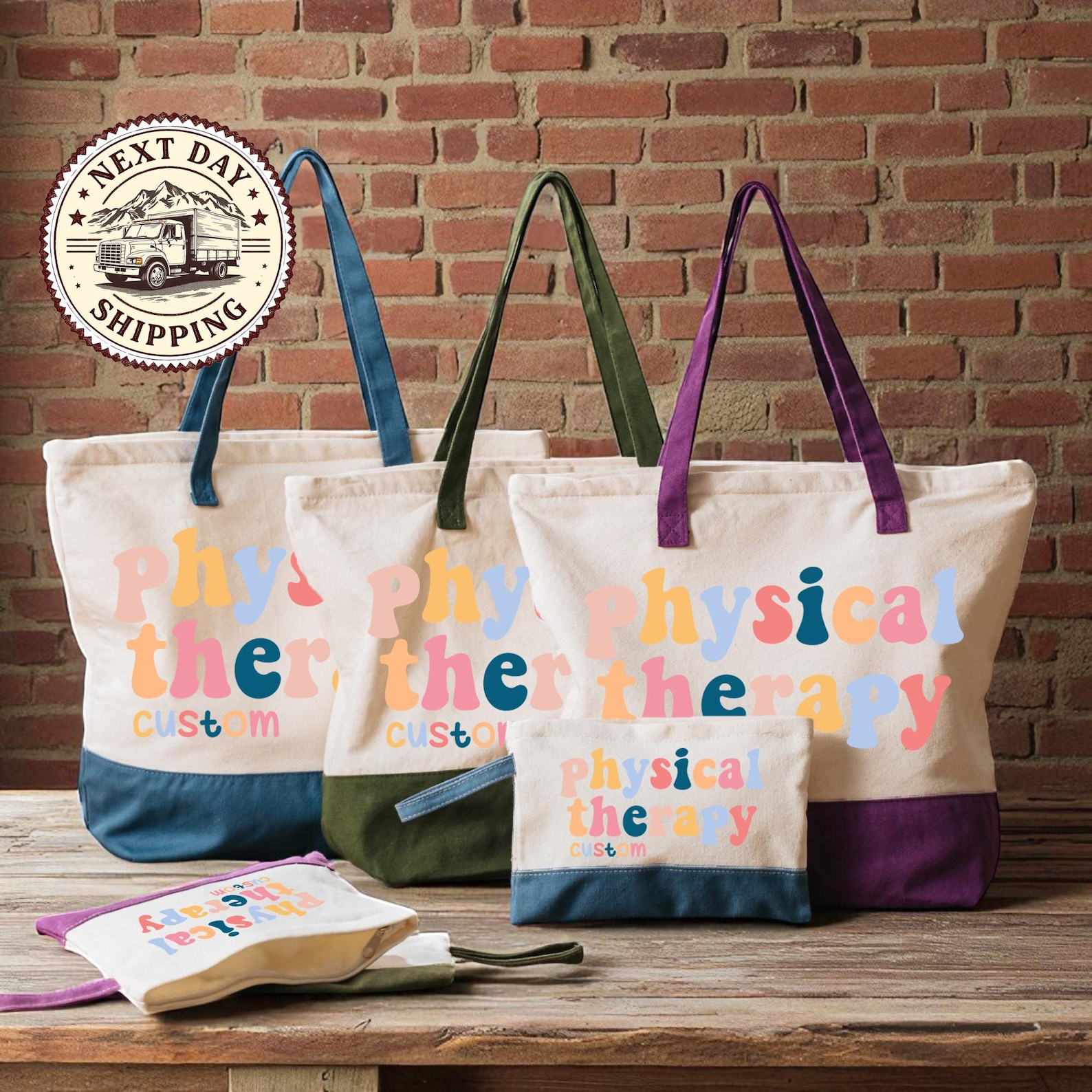Custom Physical Therapy Tote Bag, Physical Therapist Gift, Cute PT Grad ...