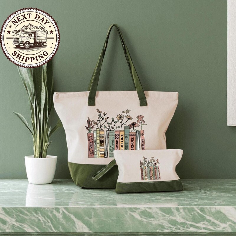 Reading Tote Bag - Etsy