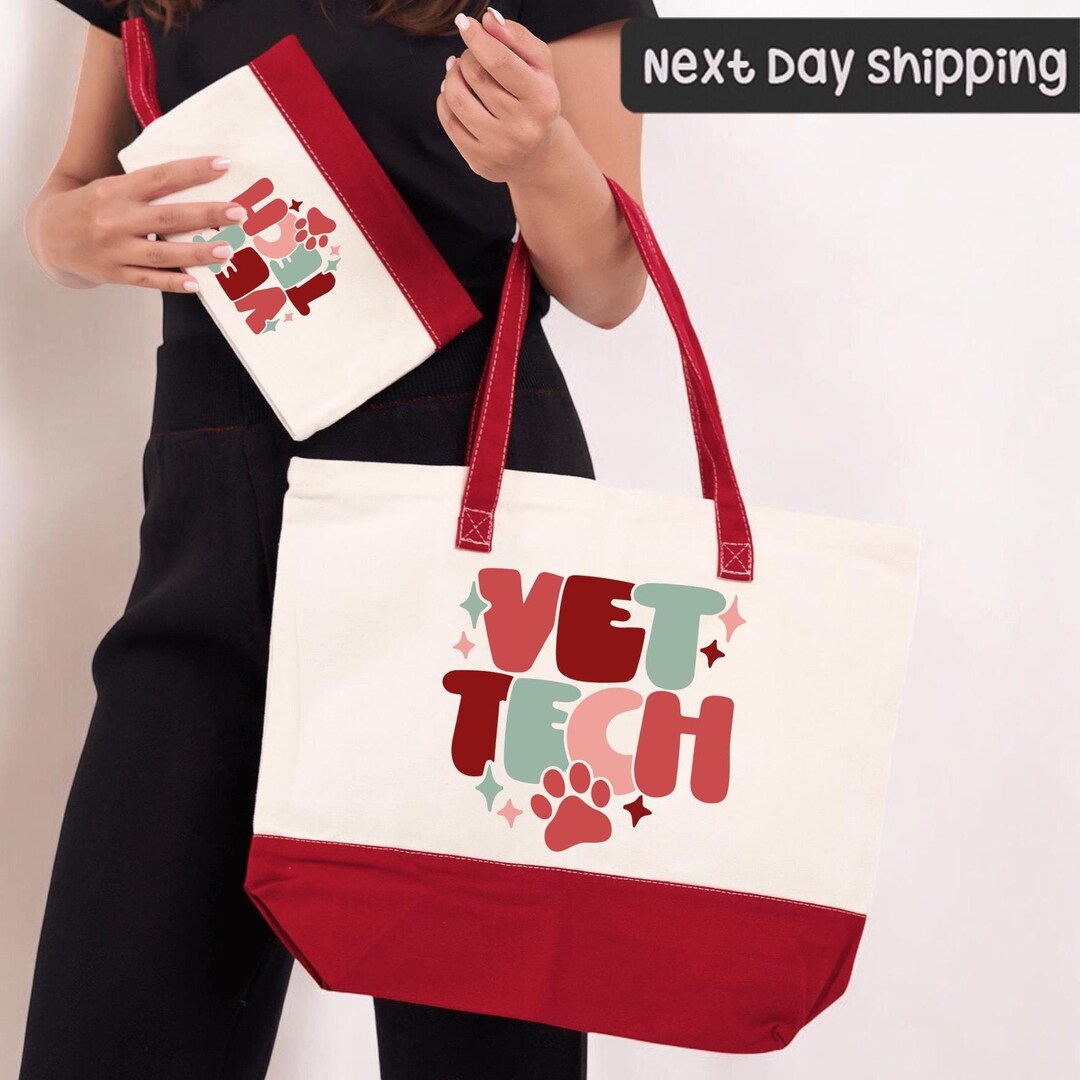Vet Tech Tote Bag, Gift for Vet Tech Week, Veterinarian Tote Bag ...
