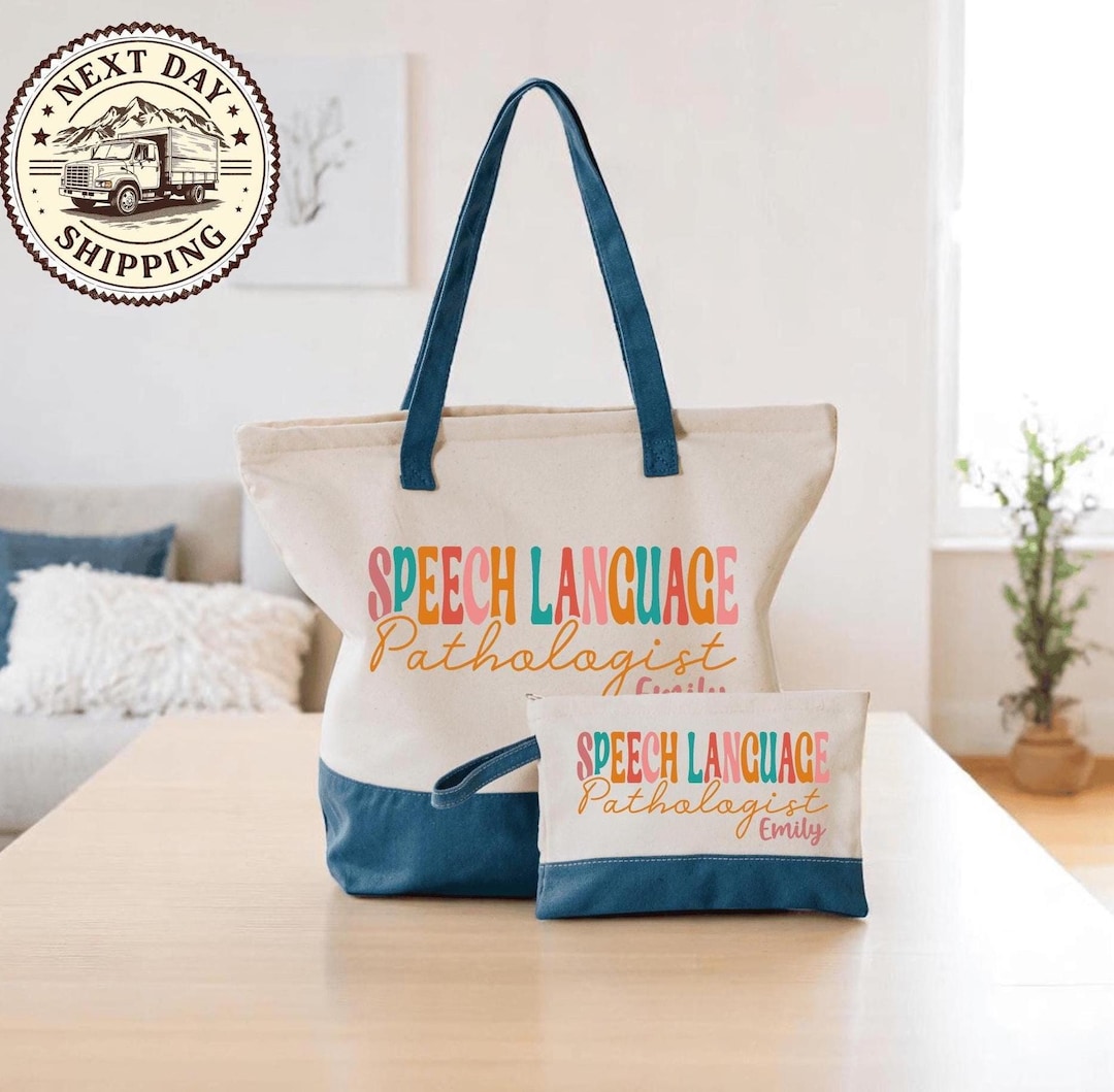 Custom Speech Language Pathologist Tote Bag: Personalized SLP Gift - Etsy
