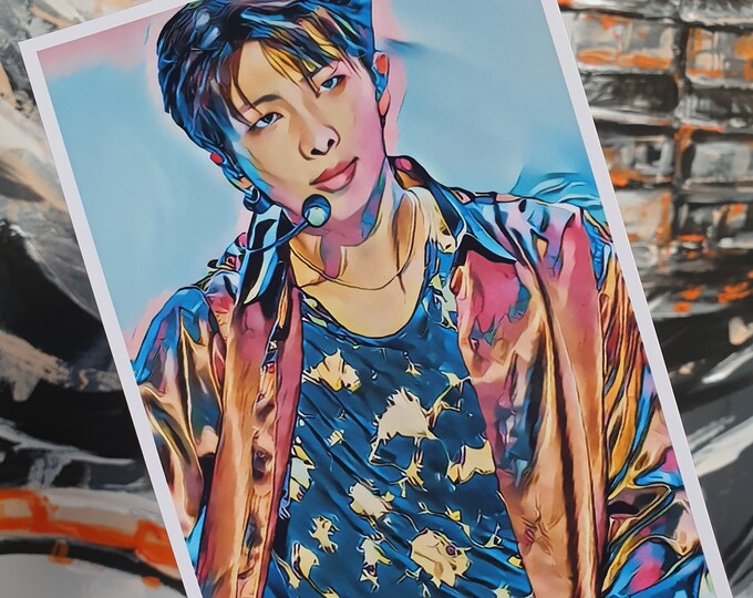 Faded Jeans Bts Rm Art Print - Etsy