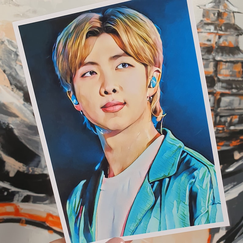 BTS RM Art Print. Kim Namjoon Fan Art Print From Digital - Etsy Israel