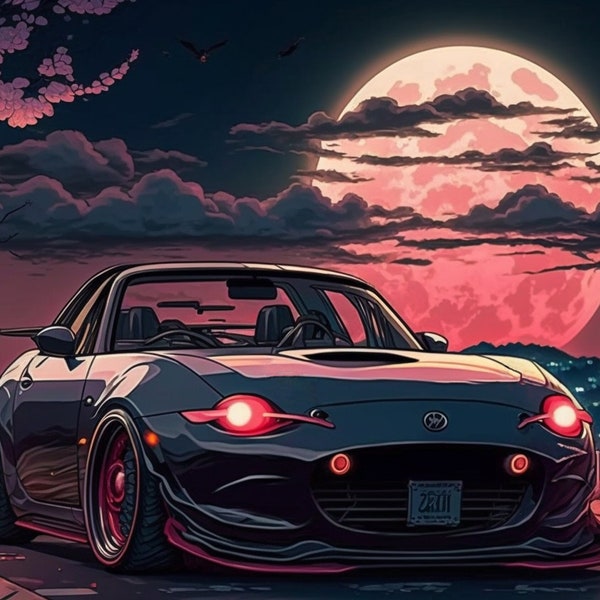 Anime Car Miata - Etsy