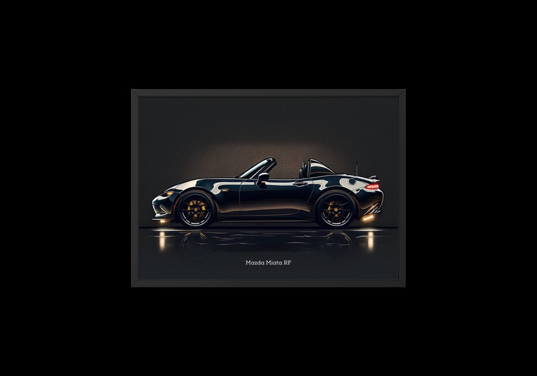 4 in 1 Mazda Miata MX5 RF Vector Prints Wall Art for Kids Boys Room ...