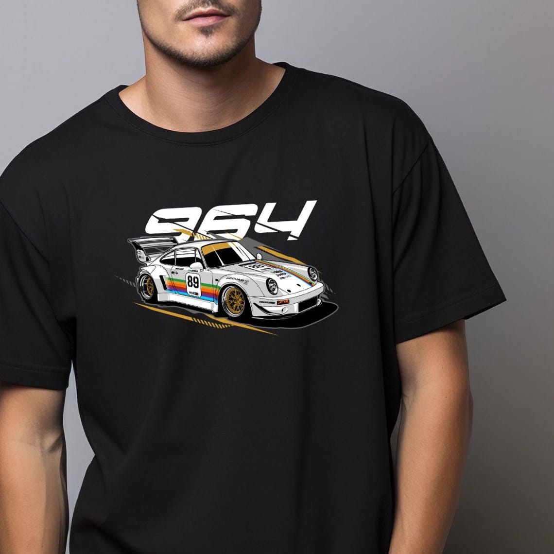 Porsche 964 911 GT3 GT4 German Legend Graphic Instant Download PNG, AI ...