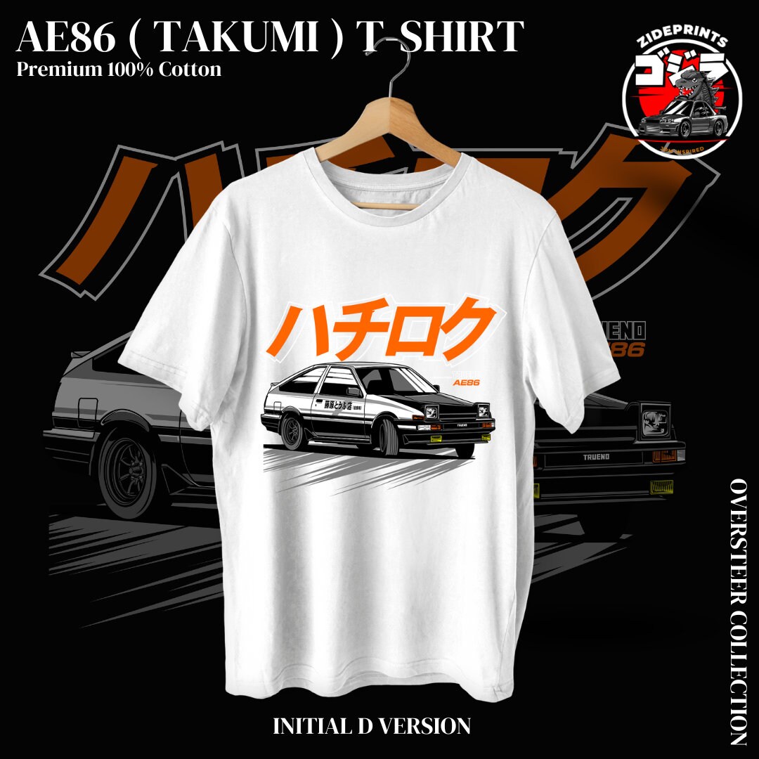 Toyota AE86 Trueno T-shirt, JDM Fans Classic Jdm Japanese Car Tshirt ...