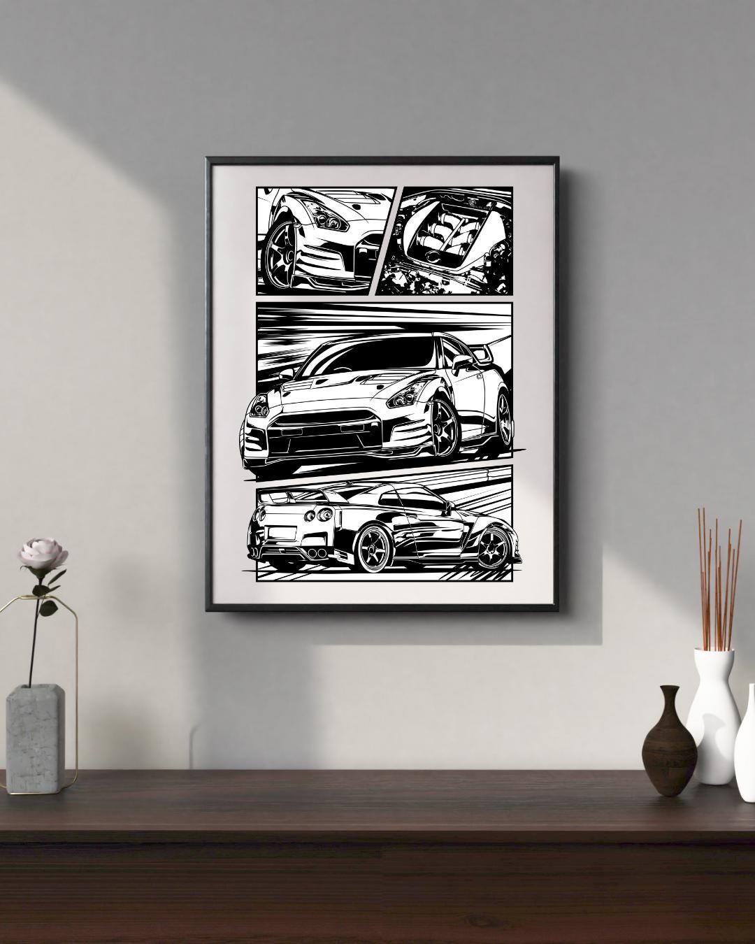 Nissan Gtr R35 R34 R33 Download JDM Type R Graphic Instant Download PNG ...