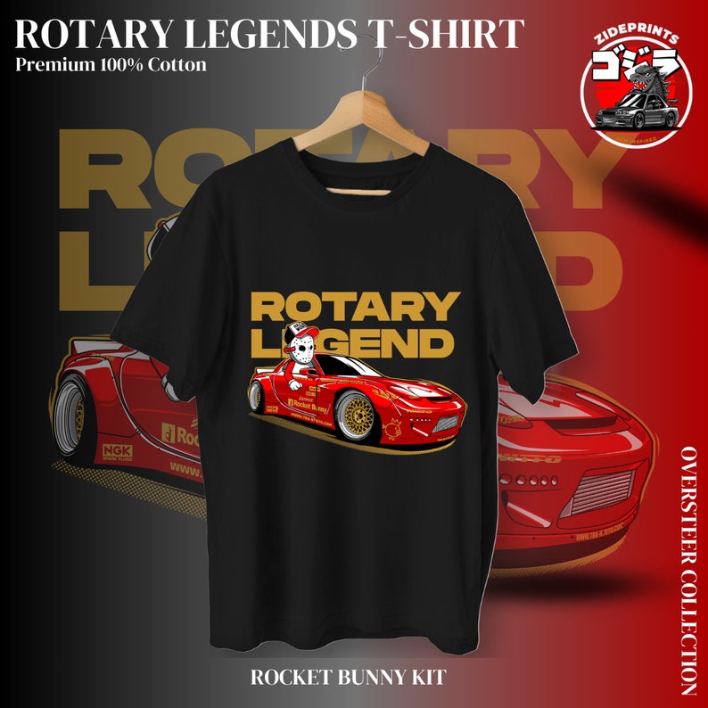 Rotary Legends RX7 FD Shirt Mazda RX7 Car Shirt, JDM T-shirt, Fd3s Tee ...