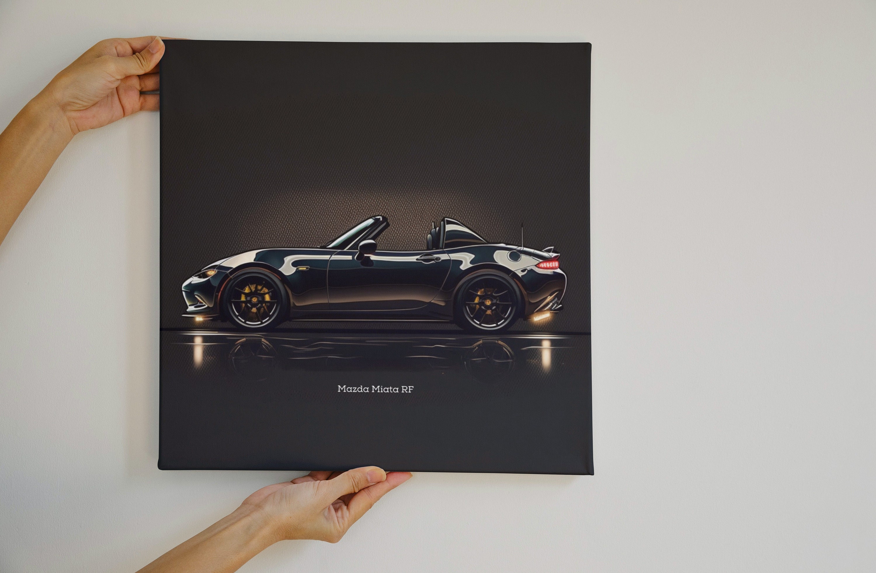 4 in 1 Mazda Miata MX5 RF Vector Prints Wall Art for Kids Boys Room ...