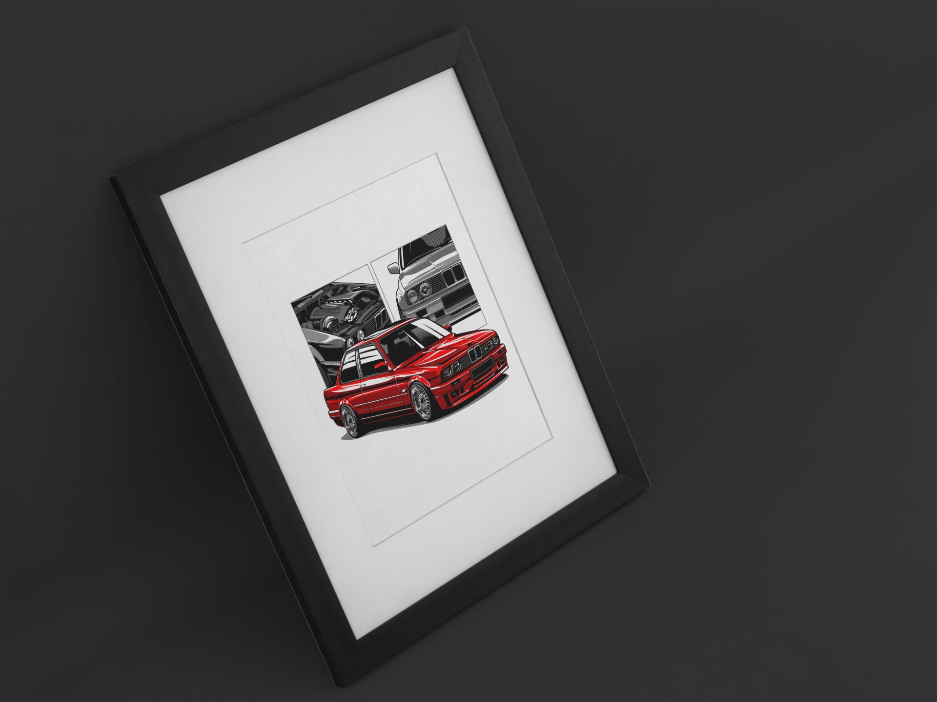 BMW E30 M3 German Legend Graphic Instant Download PNG, AI for T-shirts ...