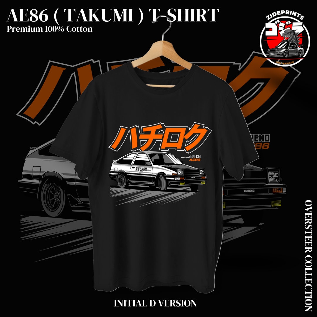 Toyota AE86 Trueno T-shirt, JDM Fans Classic Jdm Japanese Car Tshirt ...