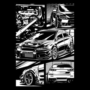 Mitsubishi EVO X Digital Download Posters Illustration Prints Wall Art ...