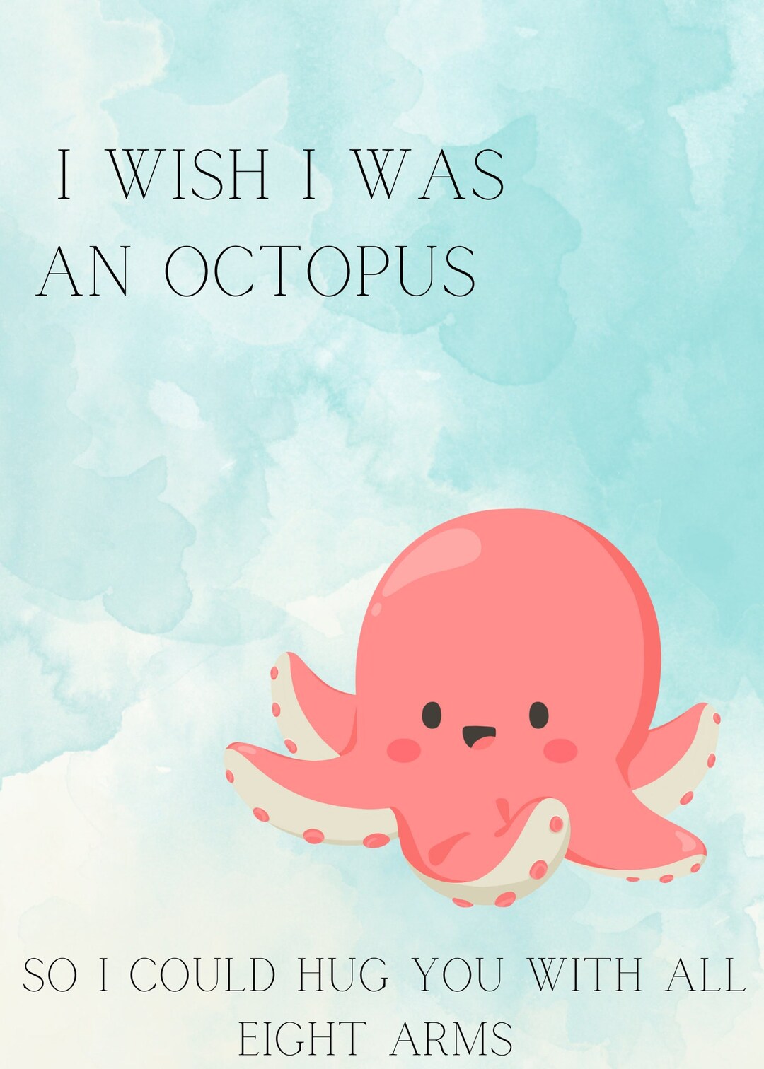 I Wish I Was an Octopus Digital Download - Etsy