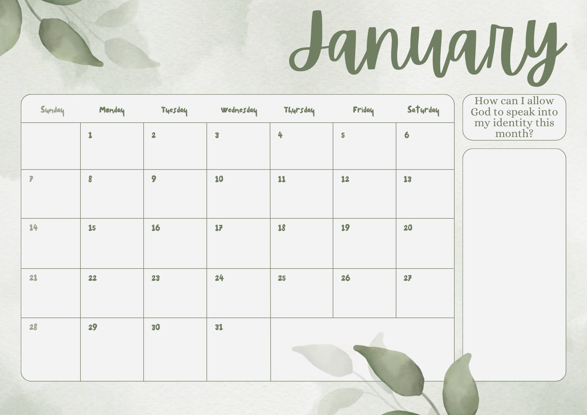 Who You Say I Am 2024 Wall Calendar - Etsy