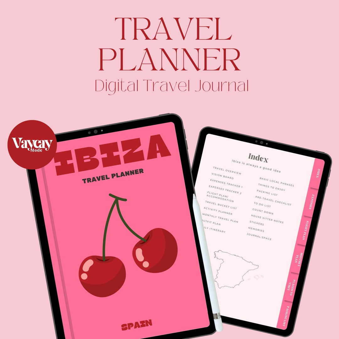 IBIZA Digital Travel Planner | Digital Holiday Planner | Editable ...