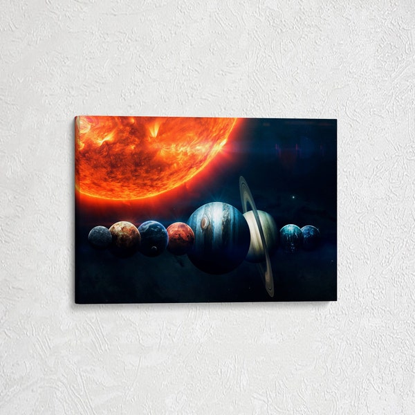 3d Solar System Wall Art - Etsy