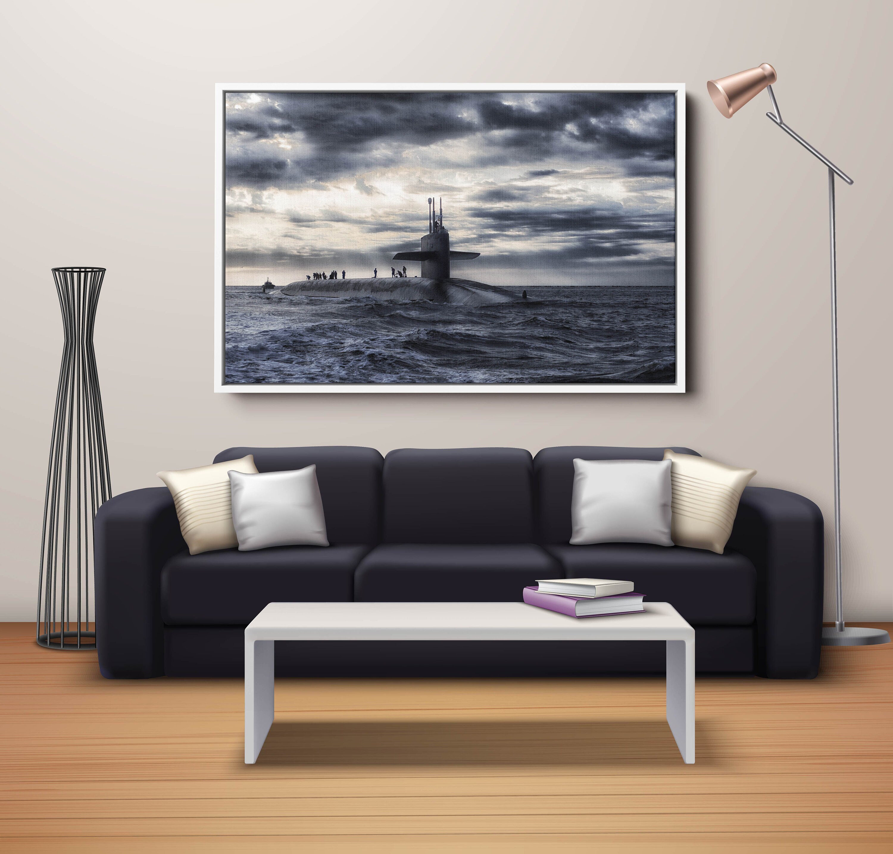 Submarine Art Submarine Poster Wall Decor Submarine Canvas Submarine ...