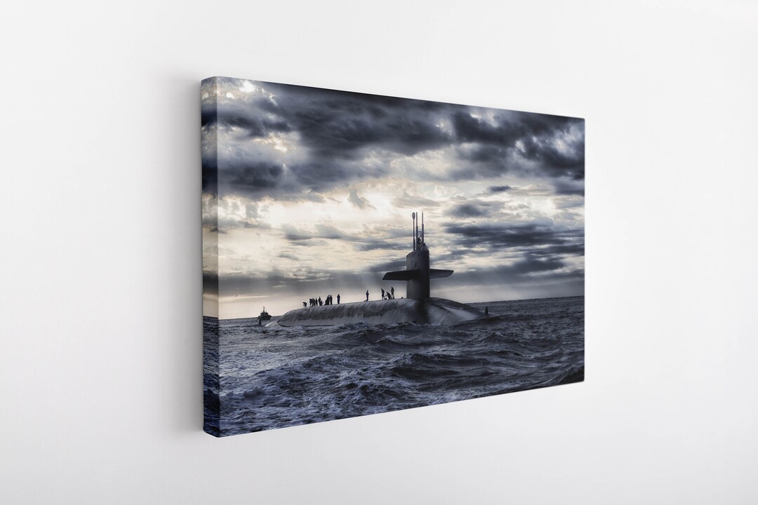 Submarine Art Submarine Poster Wall Decor Submarine Canvas Submarine ...