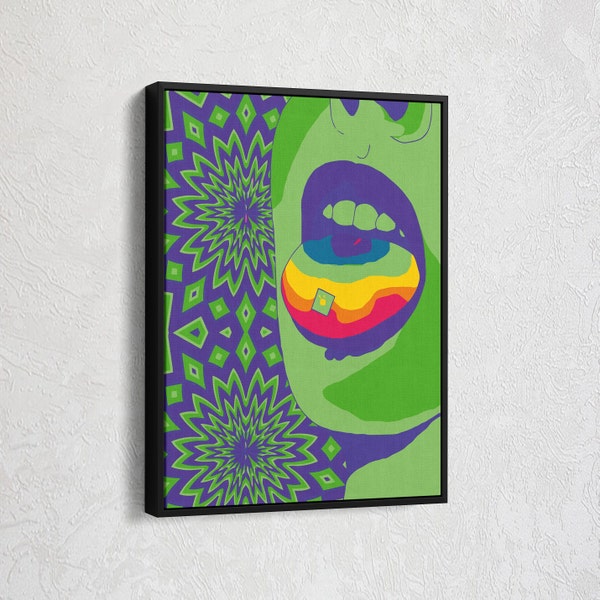 Trippy Canvas Art - Etsy