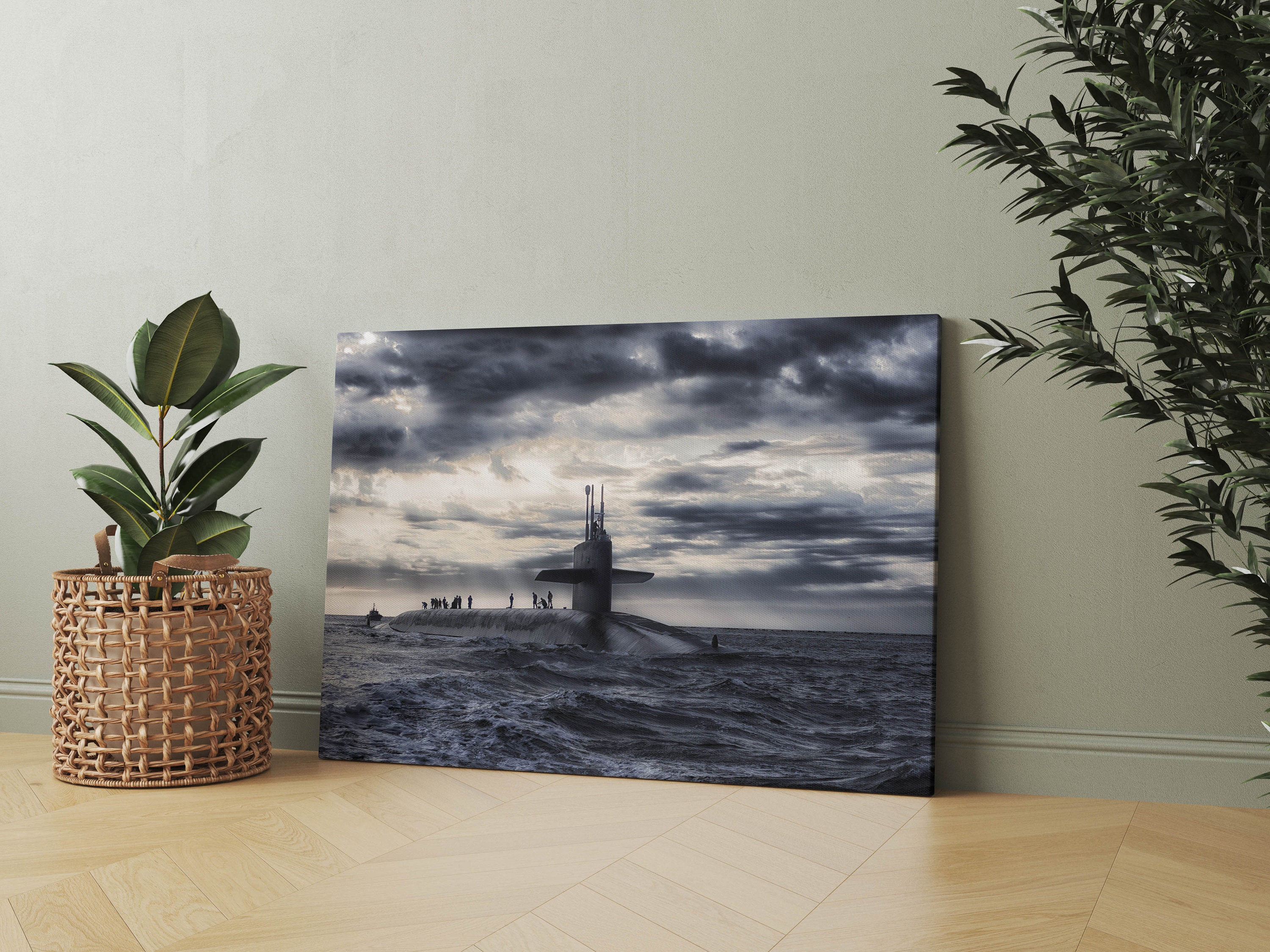 Submarine Art Submarine Poster Wall Decor Submarine Canvas Submarine ...