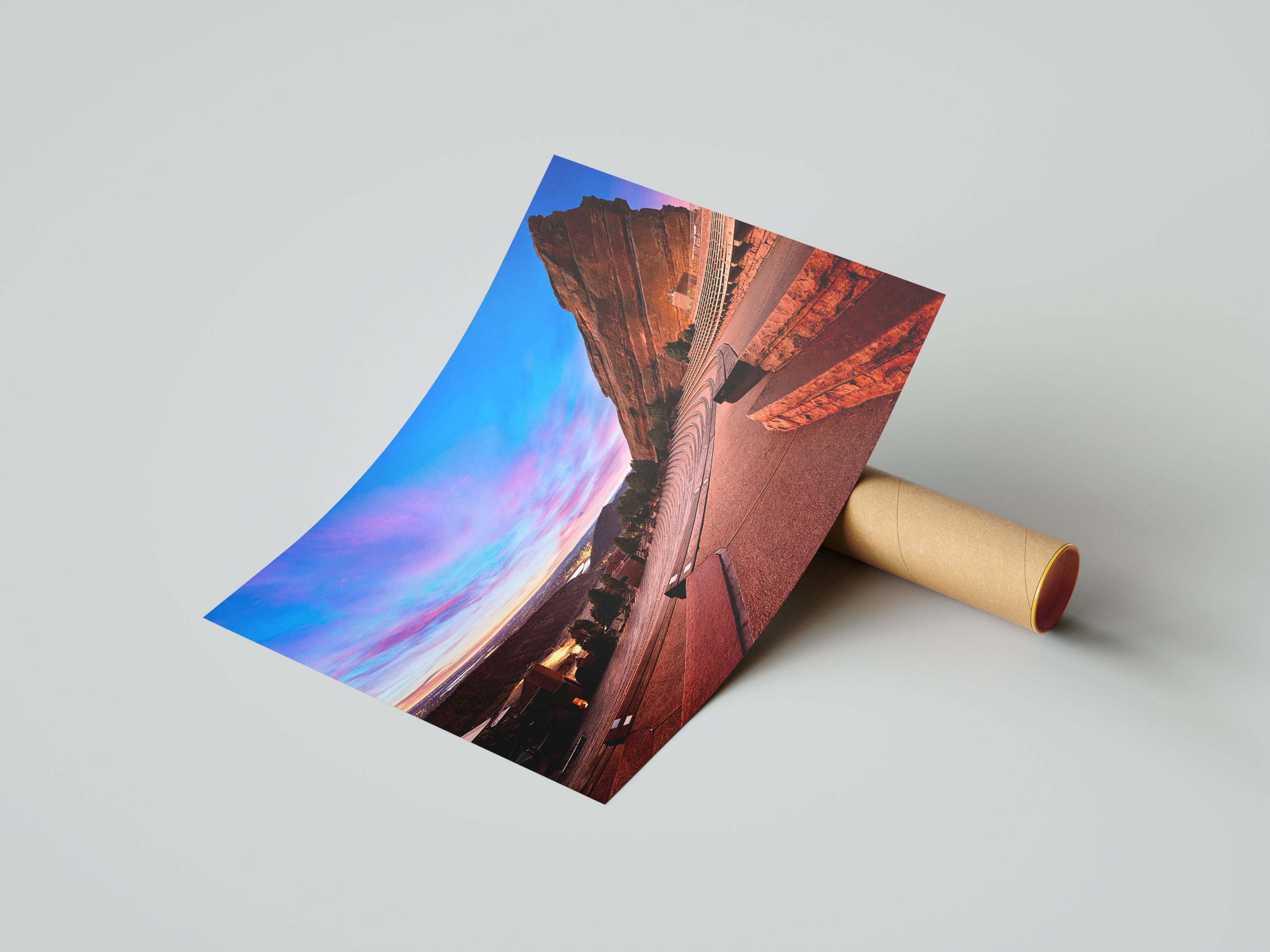 Colorado's Poster, Iconic Red Rocks Amphitheate, Best Photo Art ...