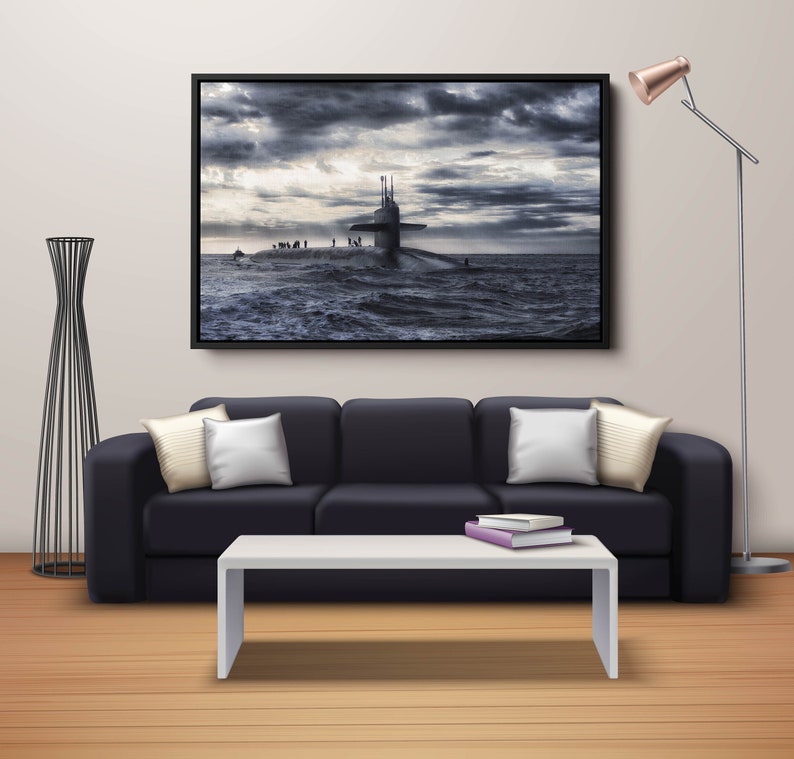 Submarine Art Submarine Poster Wall Decor Submarine Canvas Submarine ...