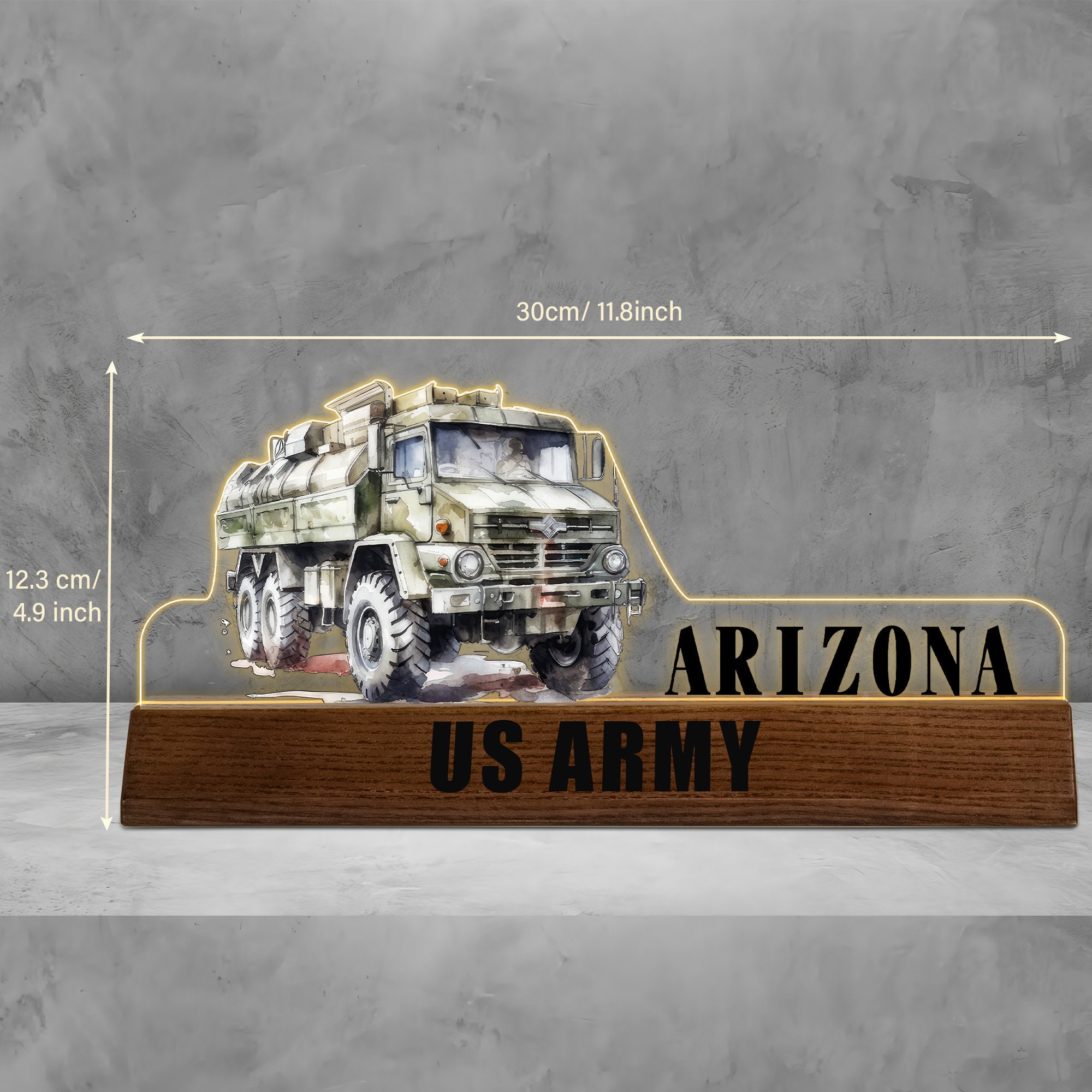 Custom Soldier Military Desk Name Plate Personalized American Troops ...