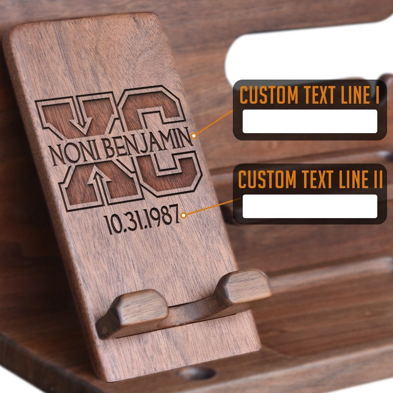 Personalized Gift for Cross Country, Docking Station Organizer, Phone ...