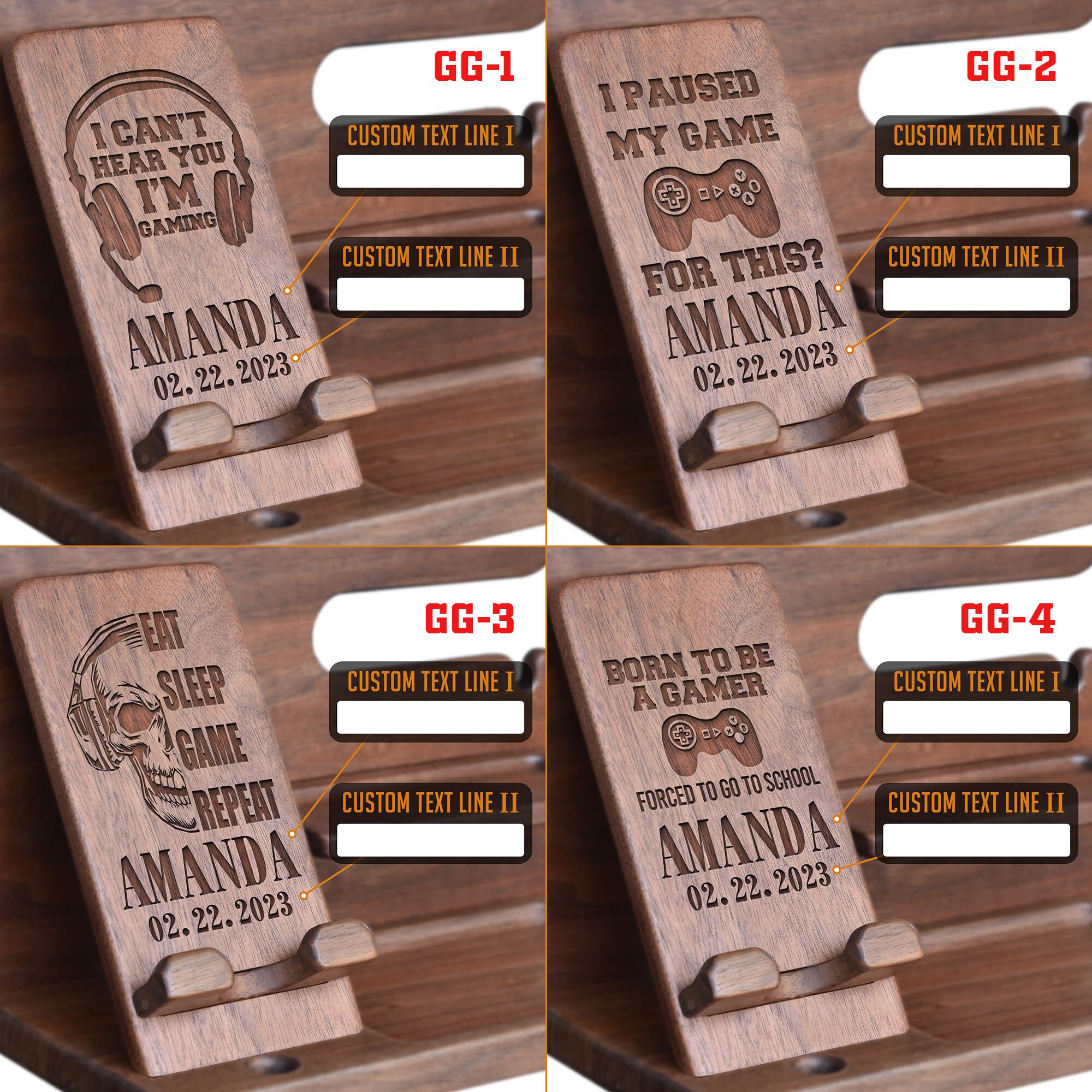 Custom Docking Station Gifts for Gamer, Desk Organizer & Headphone ...