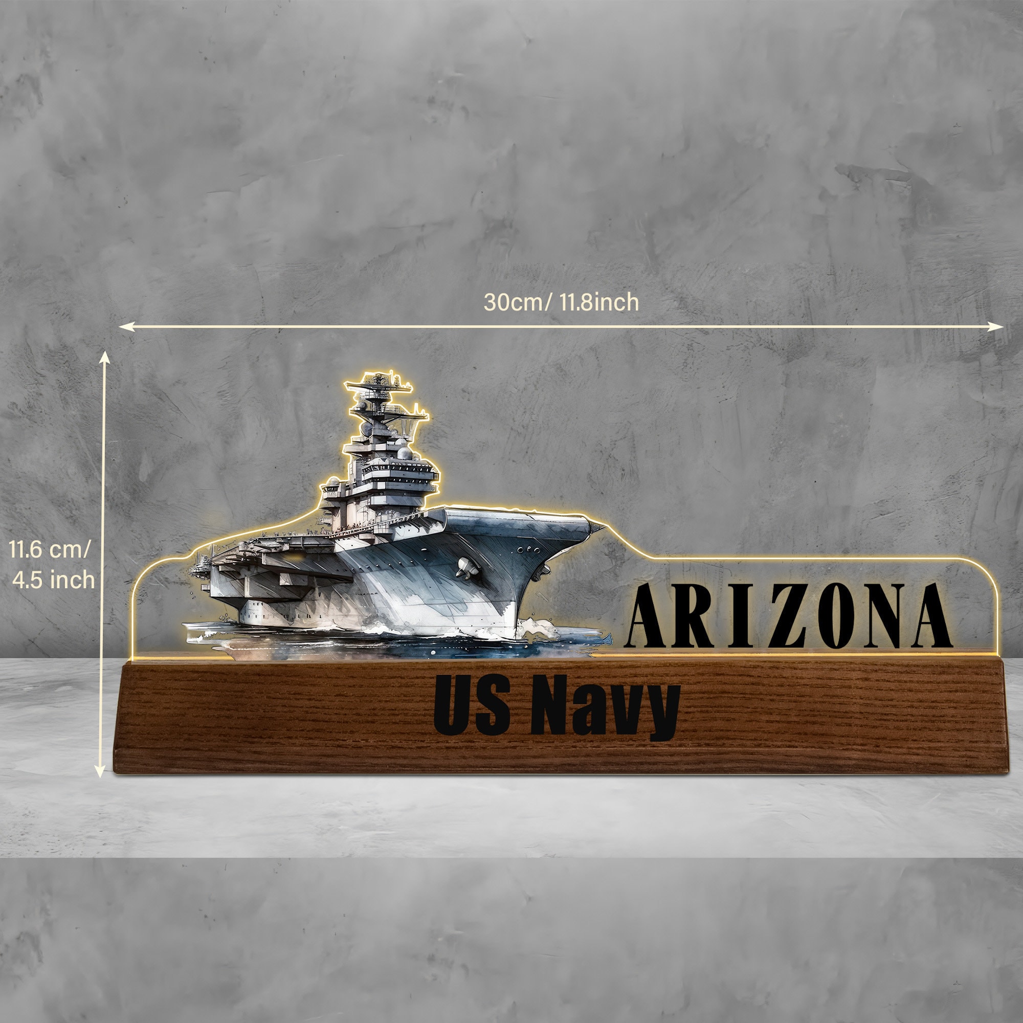 Customized US Navy Office Name Plate, Navy Office Decor, Acrylic Desk ...