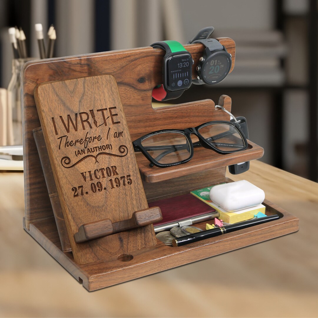 Personalized Writer Gift, Desk Organizer, Christmas Gift for Writers ...