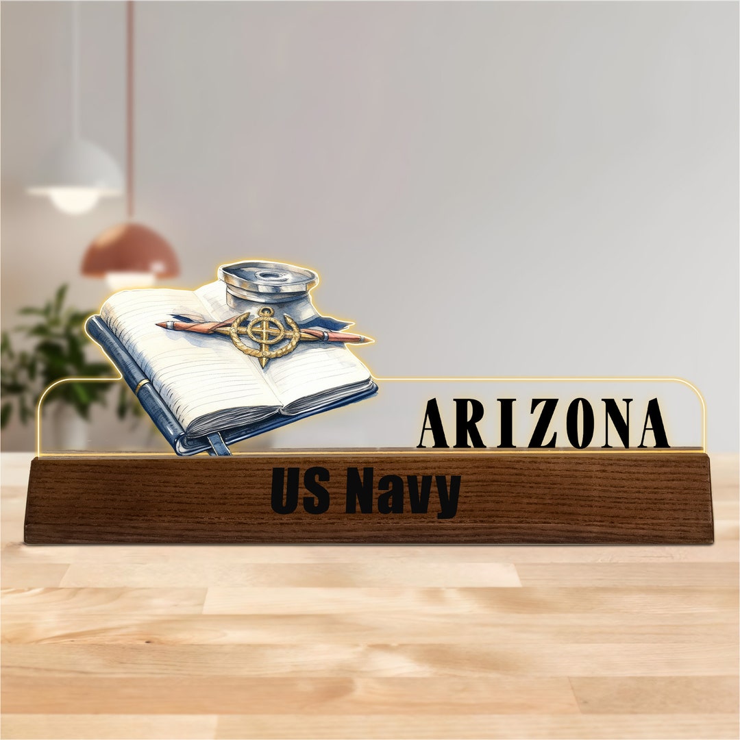 Personalized Navy Name Plate for Desk, Perfect Addition to Any NAVY ...