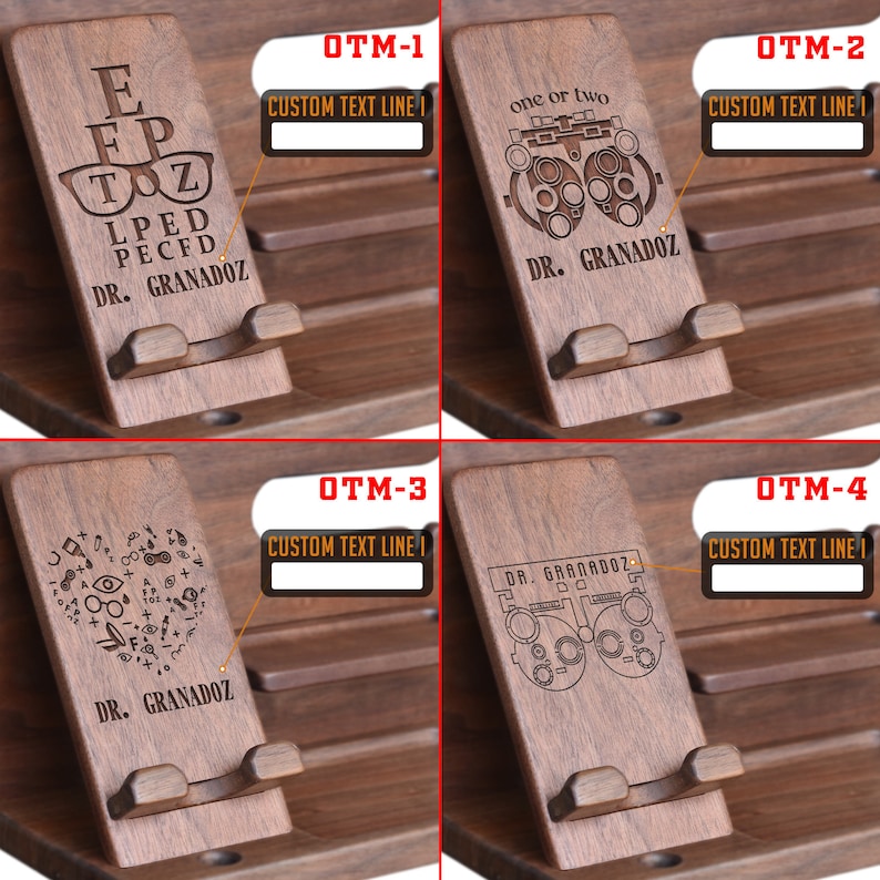 Optometrist Gift Docking Station – Custom Desk Organizer for Eye Doctor ...