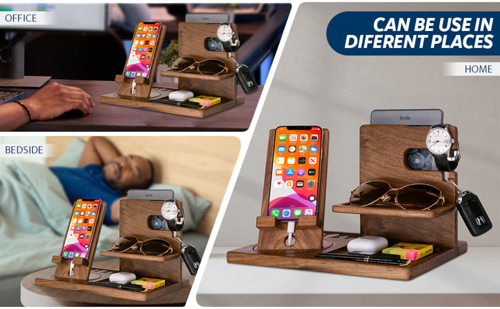 Custom Writer Gift, Docking Station, Desk Organizer, Phone Holder ...